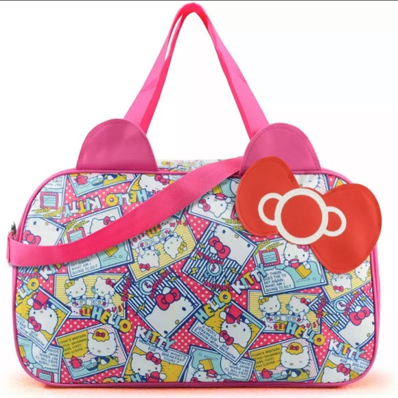 Hello Kitty | Bags | Hello Kitty Duffel Bag With 9 Dual Handles 39 ...